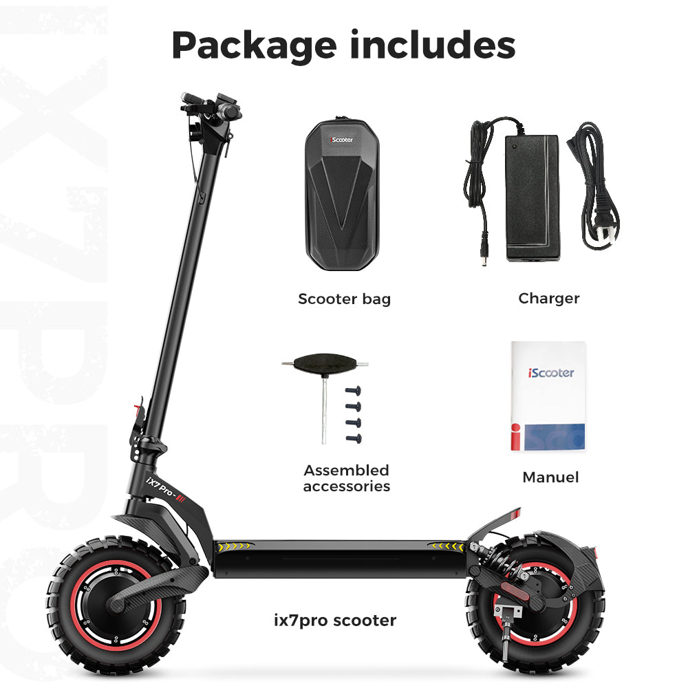 iScooter-iX7 pro Electric Scooter 2000W Dual Motor 48V 15.6Ah 60 KM/H – E-Bike Group