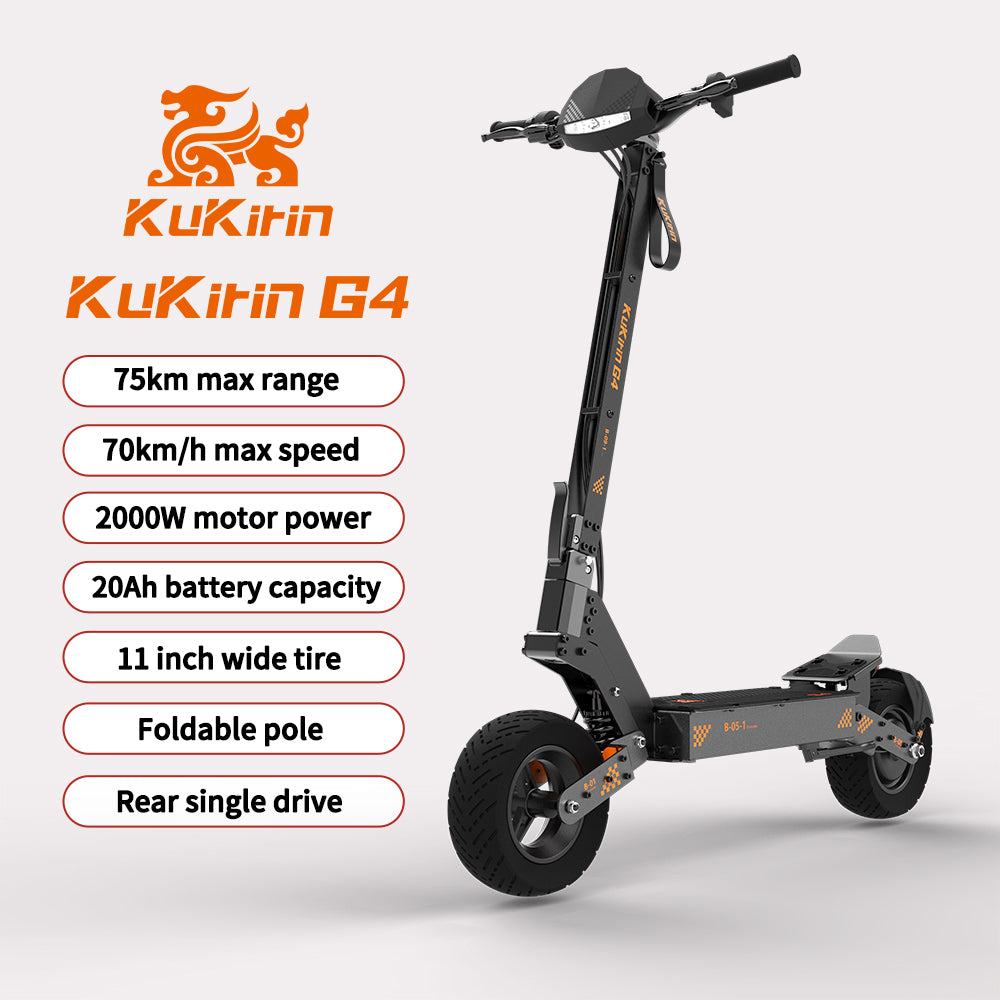 KuKirin-G4 Electric Scooter 60V 20AH Big Battery High Speed 11 Inch Ti ...
